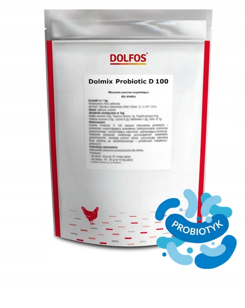 Dolmix Probiotic D 100 - probiotyk i prebiotyk dla drobiu